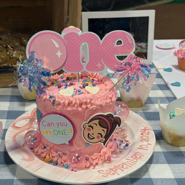 Ms Rachel Inspired First Birthday Cake Topper. Ms Rachel Theme Party ...