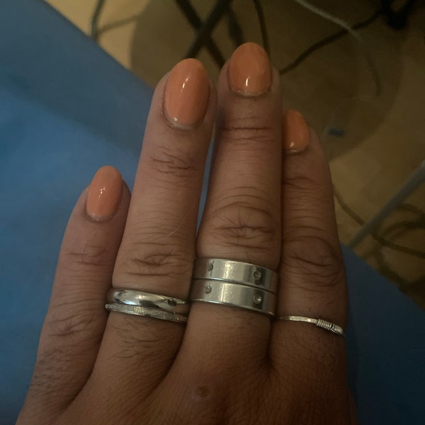 Simple Stainless Steel Ring, Basic Band, Size 7-13, Handcrafted Steel ...