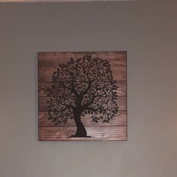 Tree of Life Wooden Sign, Tree Wall Hanging, Laser Engraved Wooden Sign ...