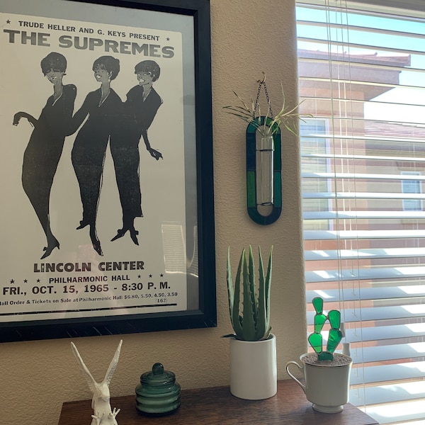 Hanging Stained Glass Plant Propagation/reed Diffuser Suncatcher - Etsy