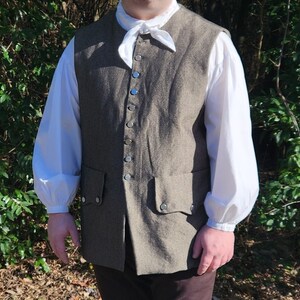 Man's Colonial Plain Linen Neck Stock - Etsy