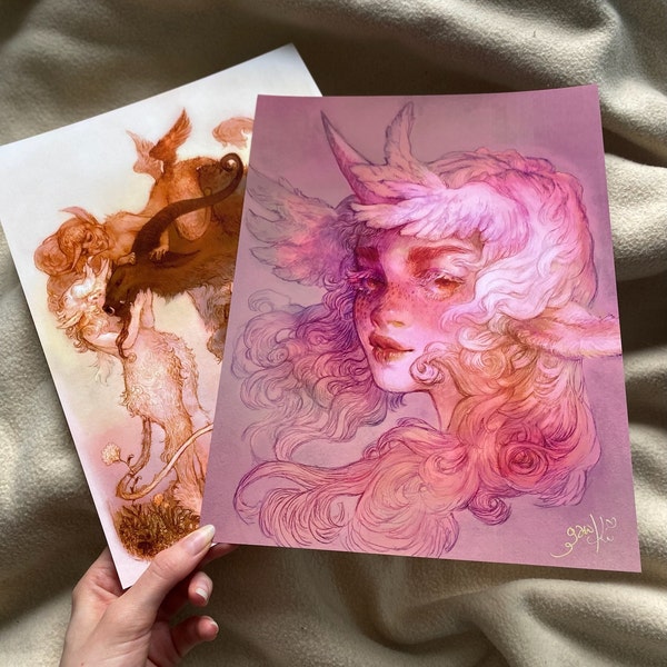 Dalya limited Edition Art Print - Etsy