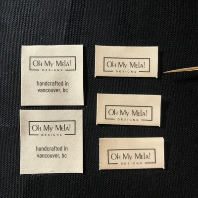 Fold Over Labels Custom Clothing Labels for Handmade Items on Organic ...