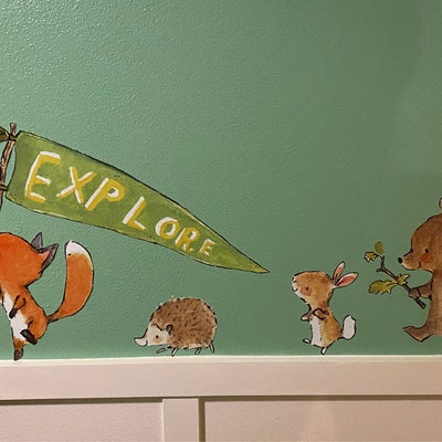 Bunny Hug Wall Decal - Etsy