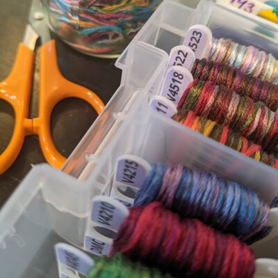 DMC Thread Labels Organize Your Bobbins With Large Font Number Stickers ...
