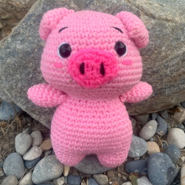 Pig Keychain - Crochet Pattern - Pig Amigurumi - Crochet Pig - Handmade ...