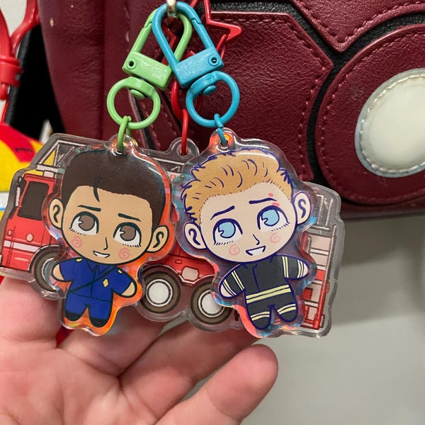 Hannibal Lecter & Will Graham Inspired Acrylic Charms Keychains ...