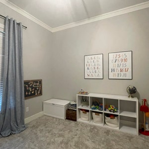 Neutral Alphabet Poster ABC Print Educational Wall Art Kids | Etsy