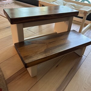 Large Step Stool Adult Size Stool Wooden Step Stool Farmhouse Stool ...