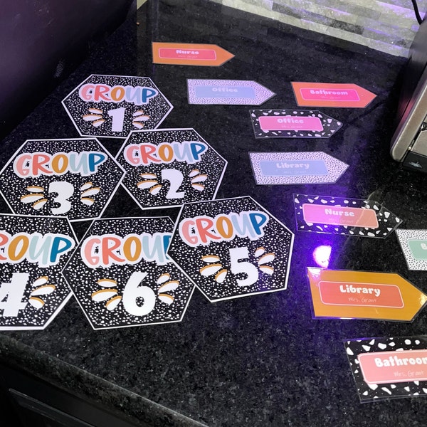 Calm Terrazzo Classroom Decor Bundle Editable Calm Colors Decor Pastel ...