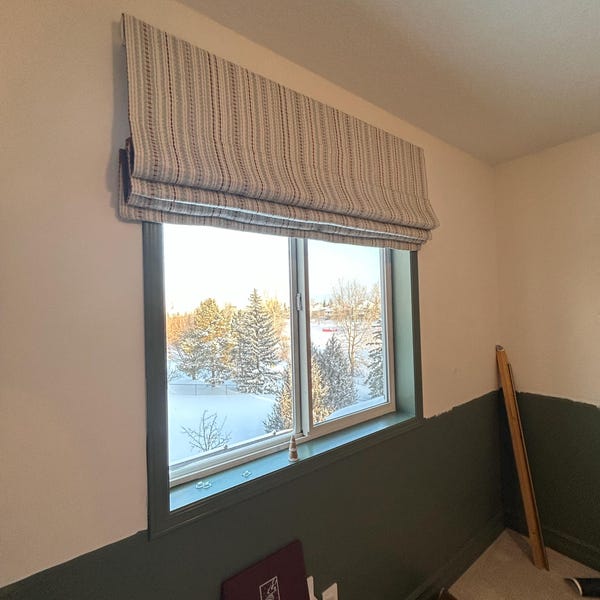 Customize Faux Roman Shades, Window Valance, Linen Sheer - Etsy