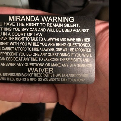 Metal Miranda Cards. Offered in Black, Blue. - Etsy
