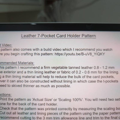 Leather Magsafe Wallet PDF Pattern / DIY Leather Template / Apple ...