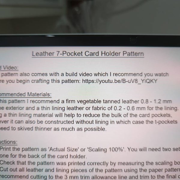 Leather Magsafe Wallet PDF Pattern / DIY Leather Template / Apple ...