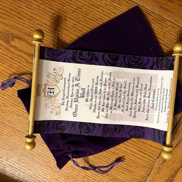 Gold DIY Mini Scroll Invitation Rods - Etsy