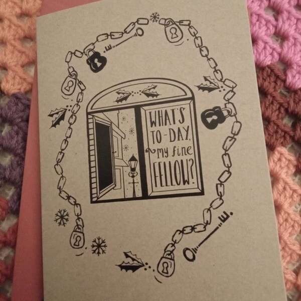 A Christmas Carol Window Christmas Card - Etsy