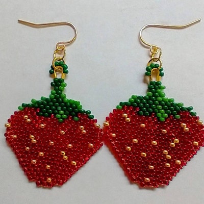 Poppy Fairy Beaded Necklace Pattern, PDF Beading Loom Pattern Based on ...