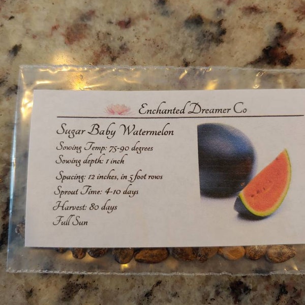 40 Sugar Baby Watermelon Seeds, Citrullus Lanatus CI4040 - Etsy