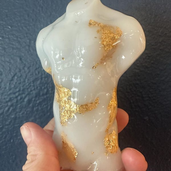 Male Torso Body Shape Mold for Resin Crafting, High Gloss Finish, Shiny ...