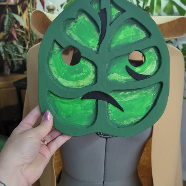 Korok Cosplay Oaki Five Pointed Leaf Mask PDF Pattern for EVA Foam - Etsy