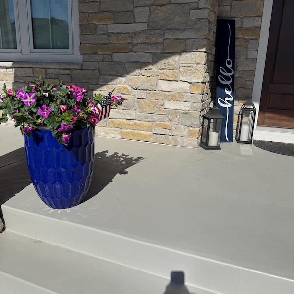 Hello Cursive Welcome Porch Sign, Summer Sign, Spring Sign, Modern ...