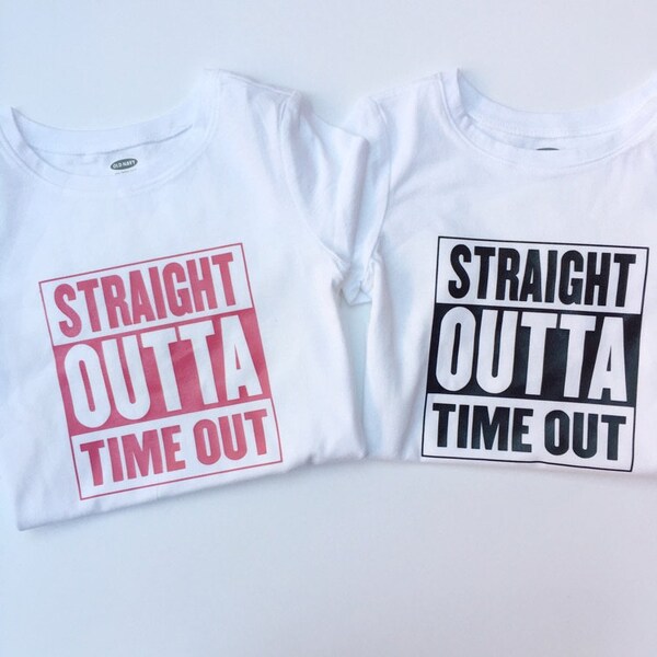 Straight Outta Time Out SVG DXF PNG Cut File for Cameo, Cricut, & Other ...