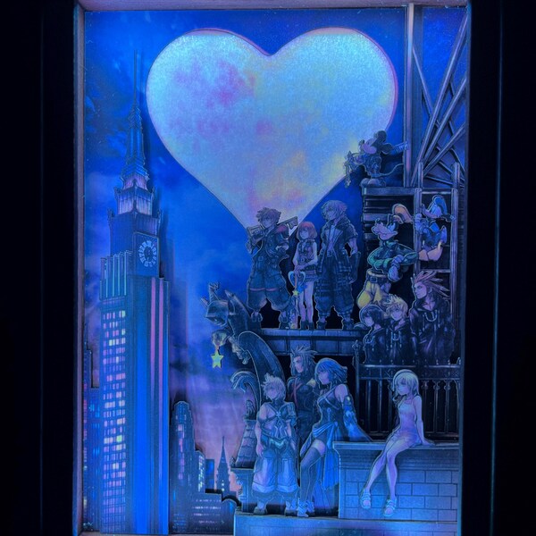 Sophie and Howl Castle Anime Night Light, Shadow Box, Anime Lightbox ...