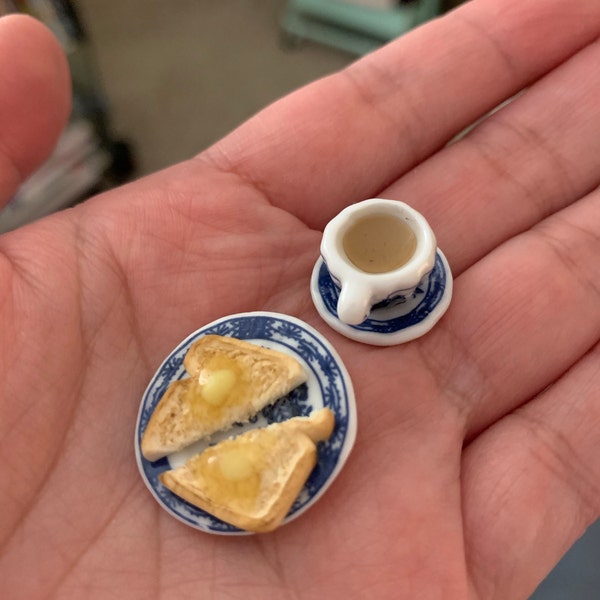 Miniature Breakfast, Miniature Tea and Toast, Miniatures, Tiny Food ...