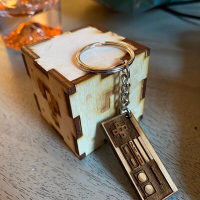 Geek Gift Retro 8 Bit Gamer Keychain Gift for Him Men's - Etsy