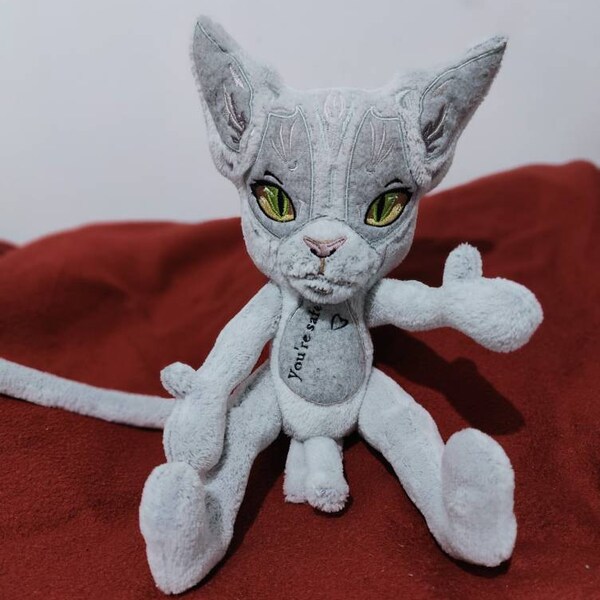 Cat Sphynx, Hairless Cat Plush, Custom Pet Plush, Cat Art Doll, Pet ...