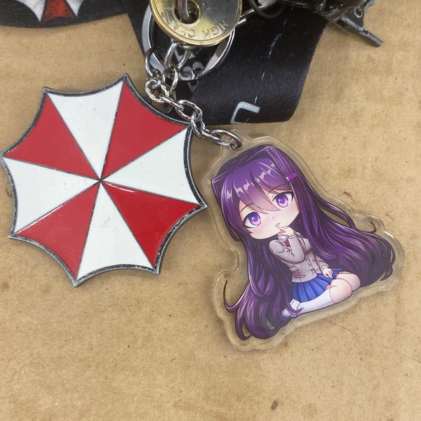 Doki Doki Literature Club Charms DDLC Keychains Monika Charm Natsuki ...