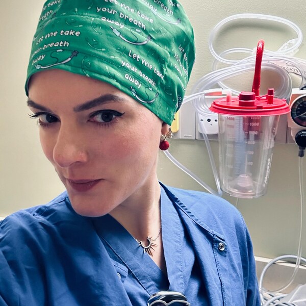 Surgical Scrub Cap for Men With Sweat Band, “independence Day in Texas ...