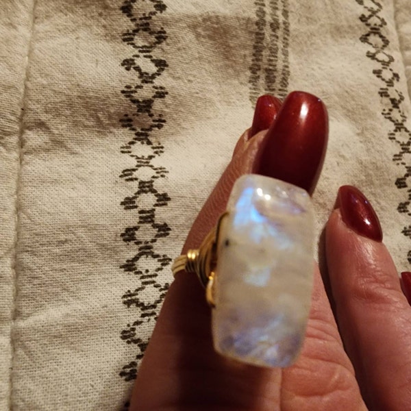 Sleek Green and White Spotted Jade Ring Sterling Silver, Yellow or Rose ...