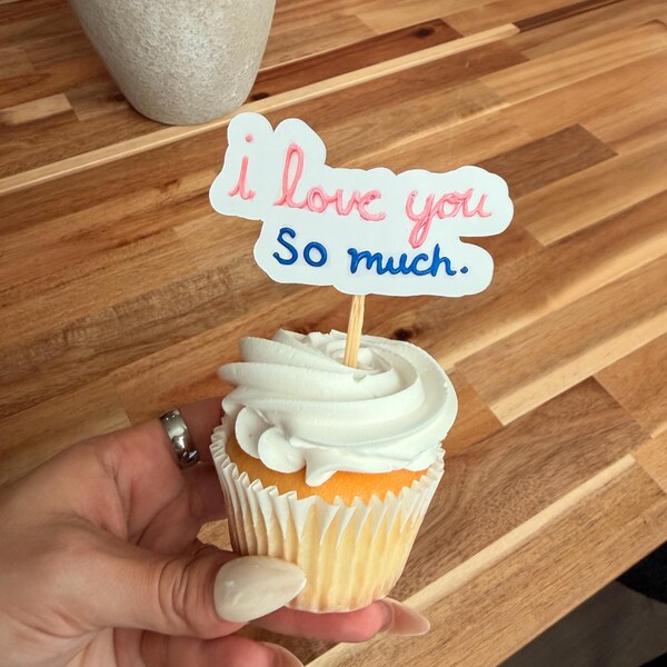 Company Logo Cupcake Toppers, Small Business Party Favors, Custom ...