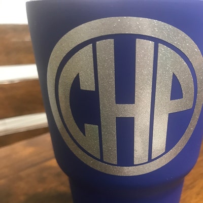 Yeti Cup Monogram Decal Monogram Tumbler Decal, Vinyl Monogram Decal ...