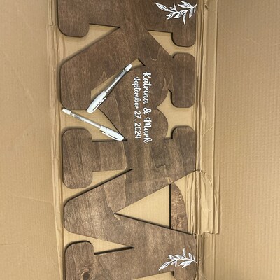 3D Wedding Welcome Sign Custom Wood Wedding Sign Welcome to Our Forever ...
