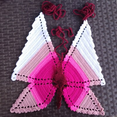 Crochet Butterfly Top Pattern - Etsy