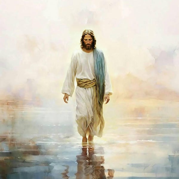 A Little Family, Digital Christian Art, Jesus Rescues Lamb, Jesus ...