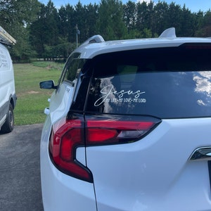 Jesus Decal Christian Car Sticker, Vinyl Lettering, Window, Mug, Coffee ...