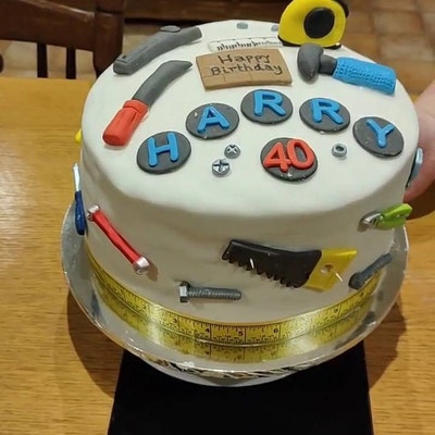 Handmade Edible Cake Decoration, Builder / Handyman Tools - Etsy