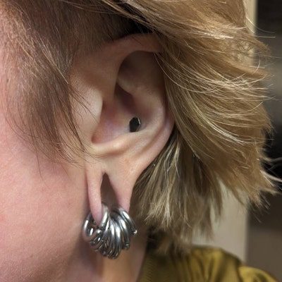 10 Set Multi Ring Stack for Stretched Ears.stackable Gauges Jewelry/ Alternative.twist Rope ...