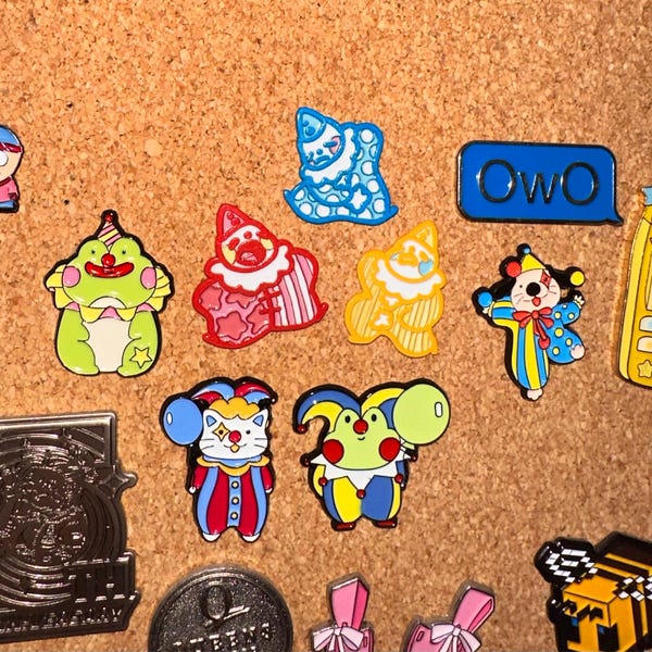 Cute Lil Clown Enamel Pins! - Etsy