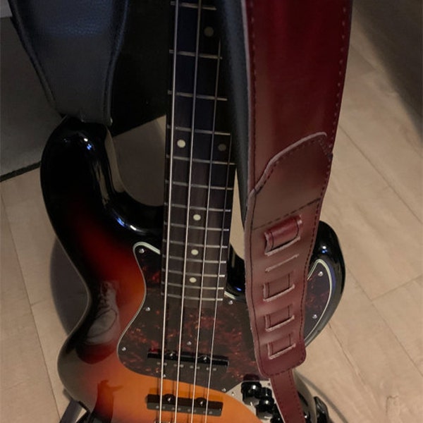 ULTRA WIDE Bass Guitar Strap | Bass Leather Strap | Custom Bass Strap ...