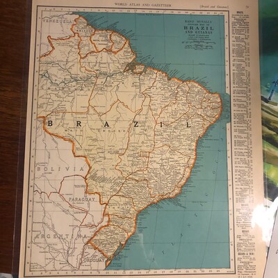 Map of Arizona 1940, WWII Era Map, Vintage Map of Arizona, Original ...