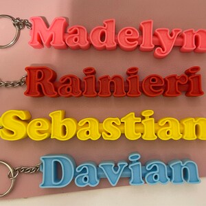 Personalized Custom Name Tag Keychain Keyring Zipper Pull - Etsy