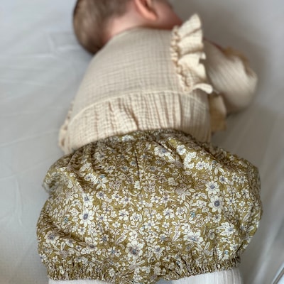 Bloomers, Floral Bloomer Shorts, Diaper Nappy Cover, Girls Romper ...