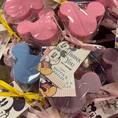 Printable Mickey & Minnie Gable Box Label Disneyland Party - Etsy