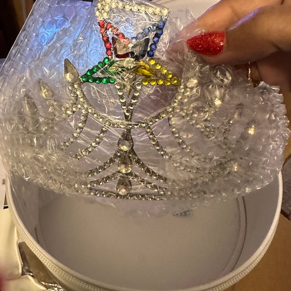 Order of Eastern Star Crown, Masonic Freemason OES Crown in Silver Tone ...