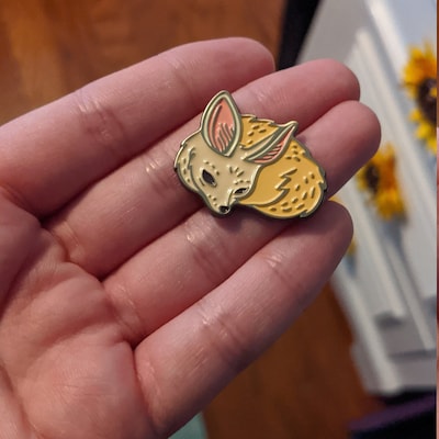FENNEC FOX Enamel Pin Desert Fox Brooch Fennec Fox Jewelry Kawaii ...