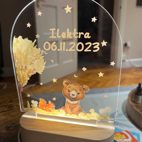 Custom Name Night Light Gifts, Personalized Baby Night Lights, Baby ...